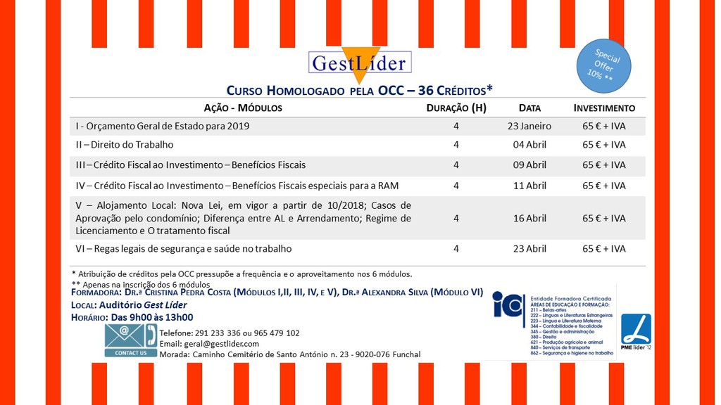 CURSO HOMOLOGADO PELA OCC - GESTLIDER - EMPREGAR MAIS