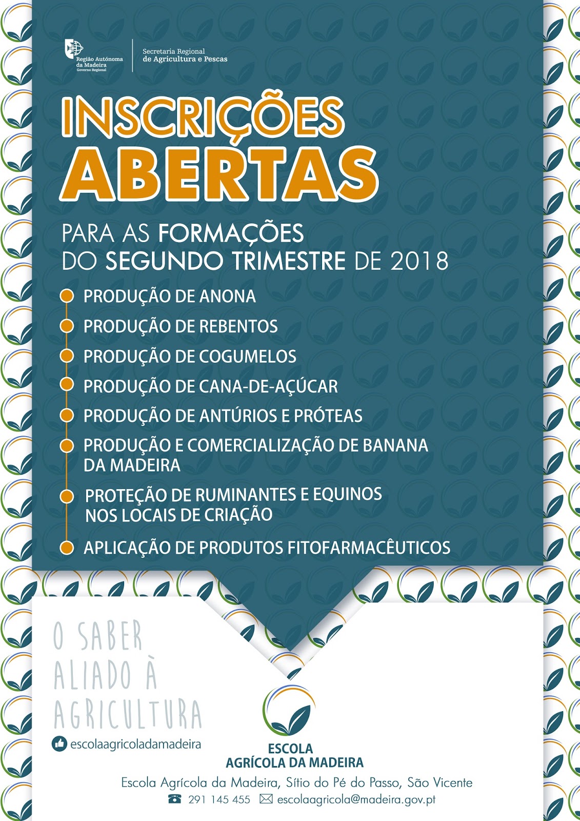 INSCRIÇÕES ABERTAS - FORMAÇÕES 2º TRIMESTRE 2018 - EMPREGAR MAIS